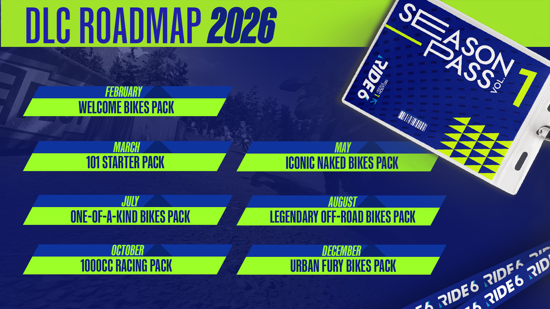 DLC PLAN - Ride 6